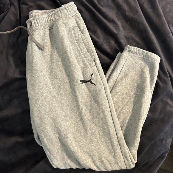 Puma | Pants | Grey Puma Logo Sweats Mens Medium | Poshmark